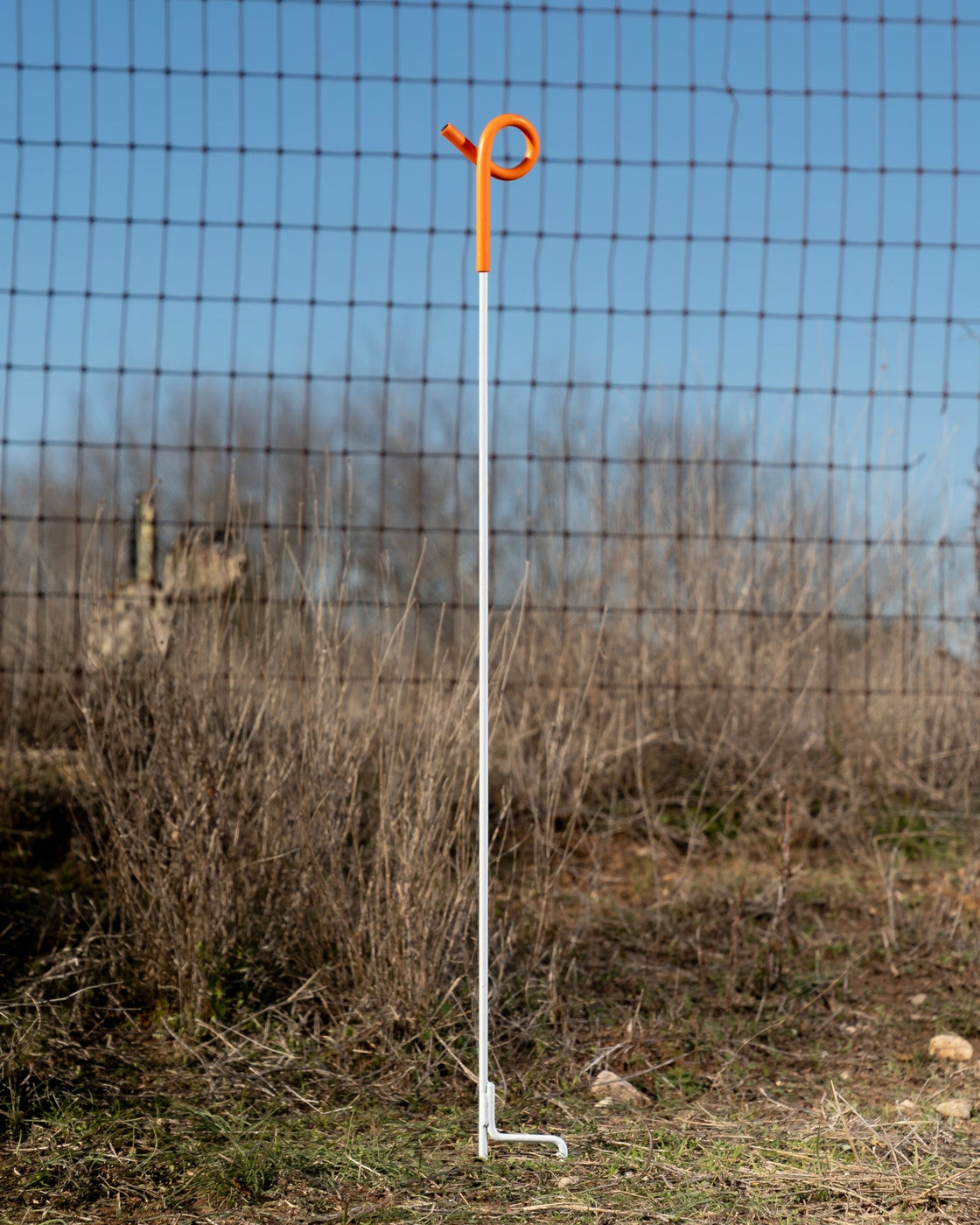 Gallagher Pig Tail Step-In Post, Orange | Powerflex