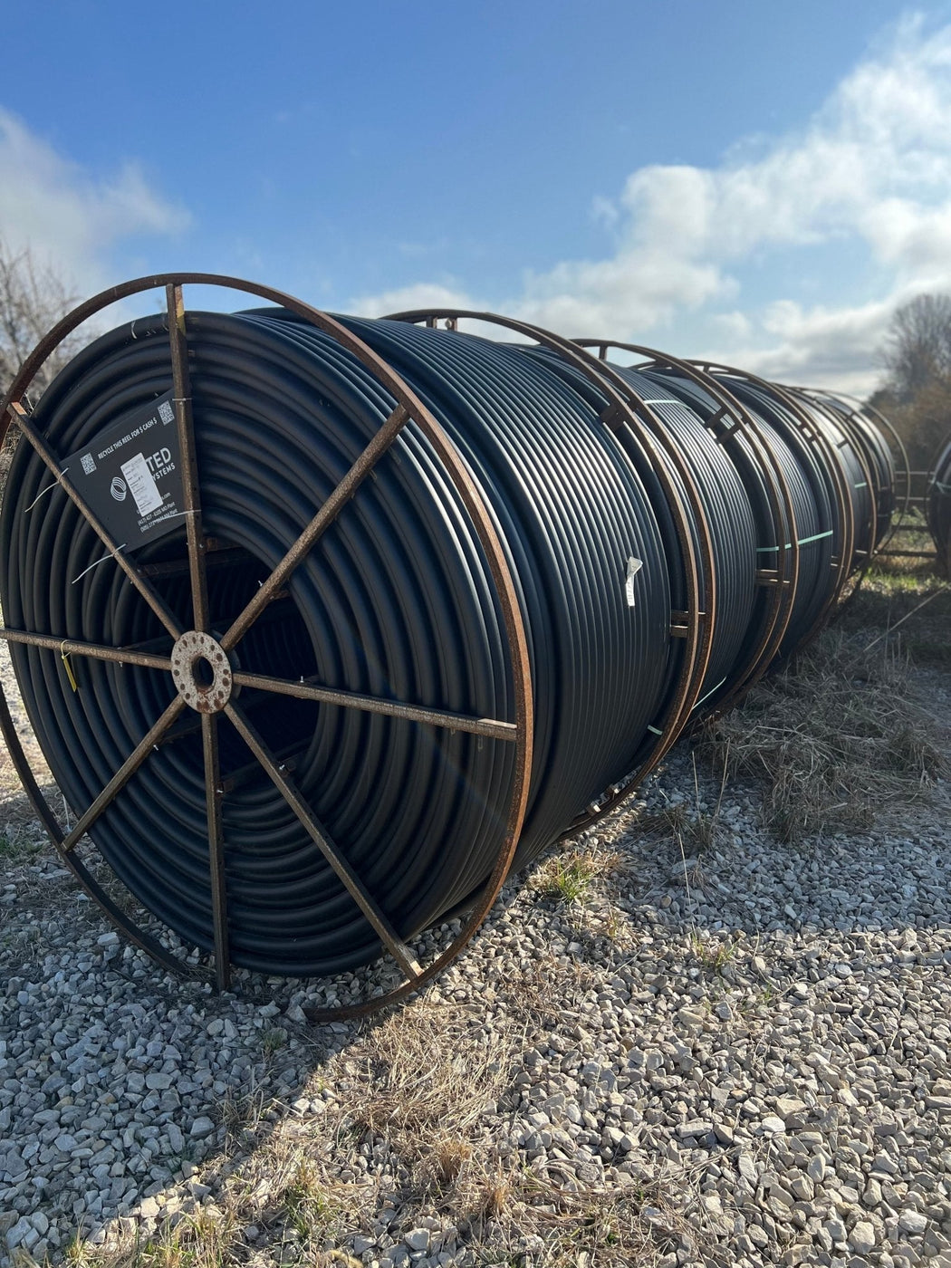 Polyethylene HDPE Pipe - Water Line Reel (SDR11 200 PSI) — Powerflex