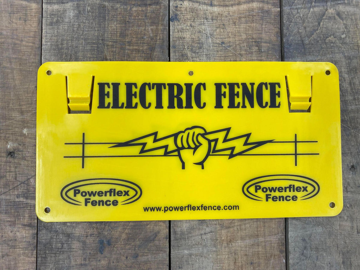 Electric Fence Sign — Powerflex