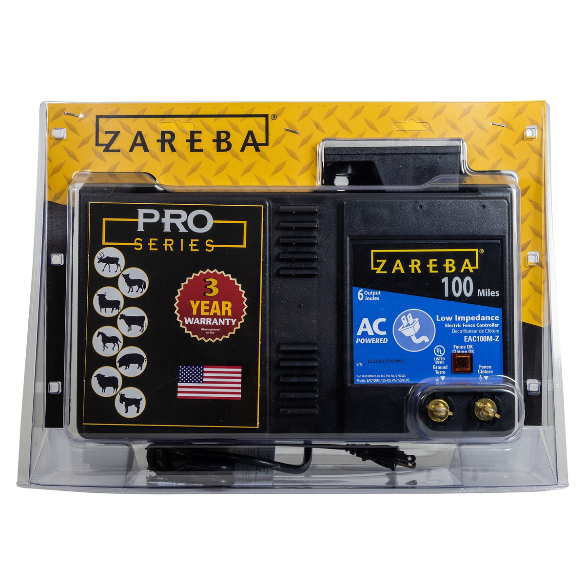 Zareba 6 Joule Low Impedance Energizer & Charger — Powerflex
